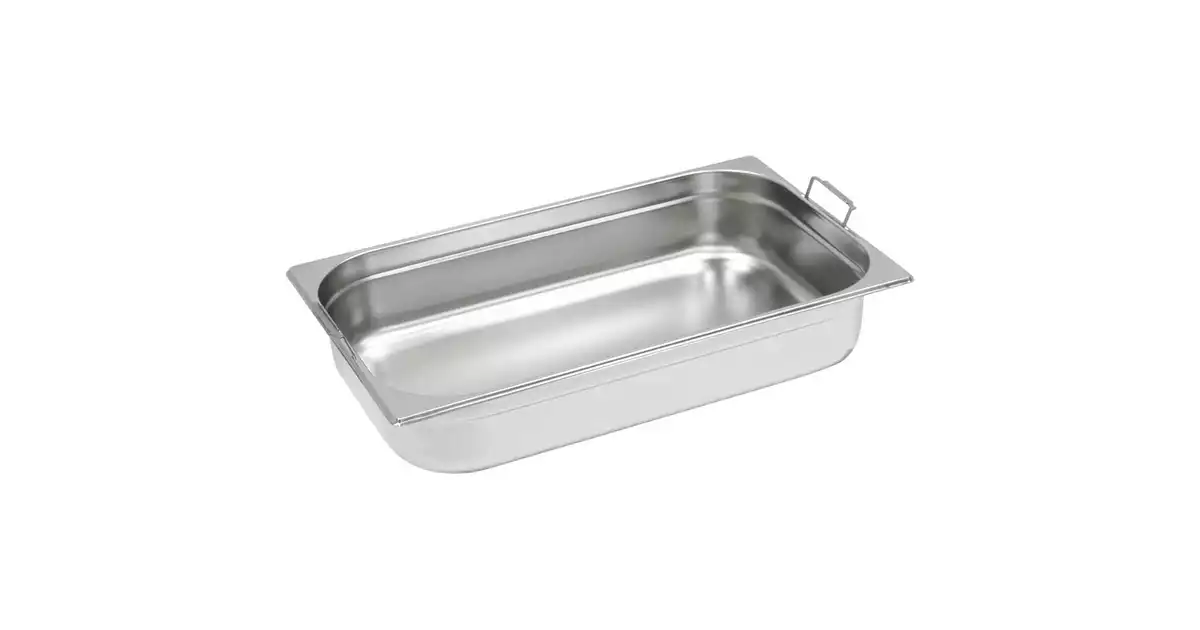 Pojemnik GN 1/1 100 mm z uchwytami stalowy linia Standard Stalgast 131104