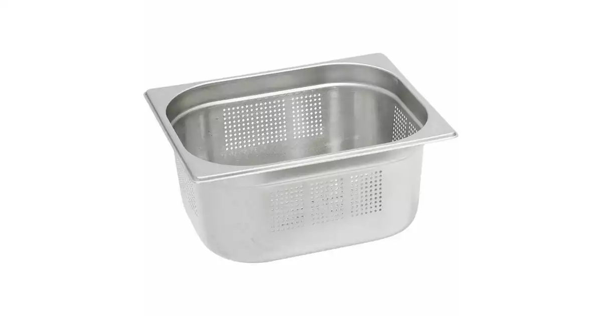 Pojemnik GN 1/2 65 mm perforowany stalowy linia Standard Stalgast 122064