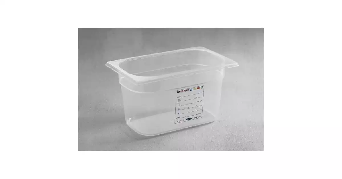 Pojemnik GN 1/4 200 mm HACCP polipropylen Hendi 880357