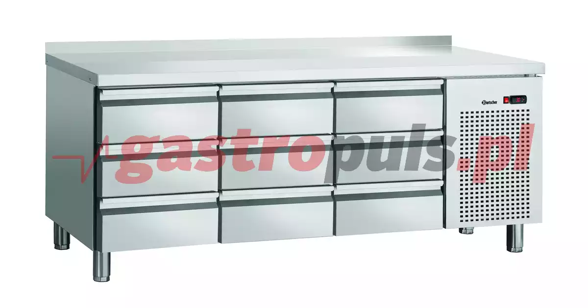 Stół chłodniczy S9-100 MA 9 sztulad z rantem Bartscher 110888MA