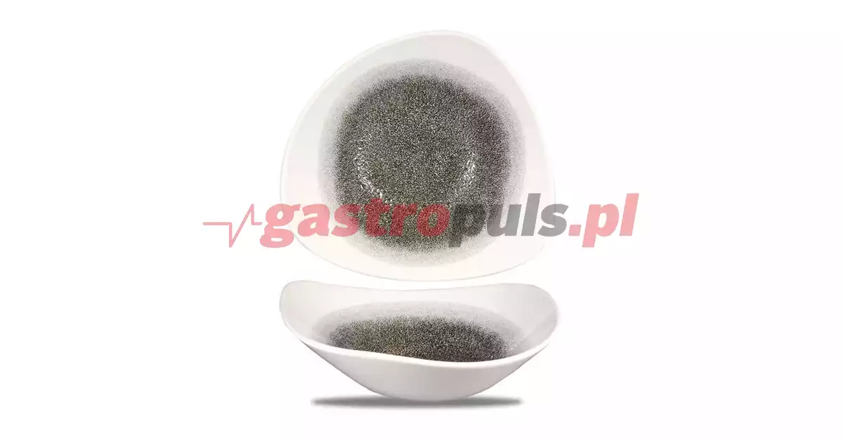 Miska trójkątna Raku Quartz Black Fine Dine RKBQTRB91