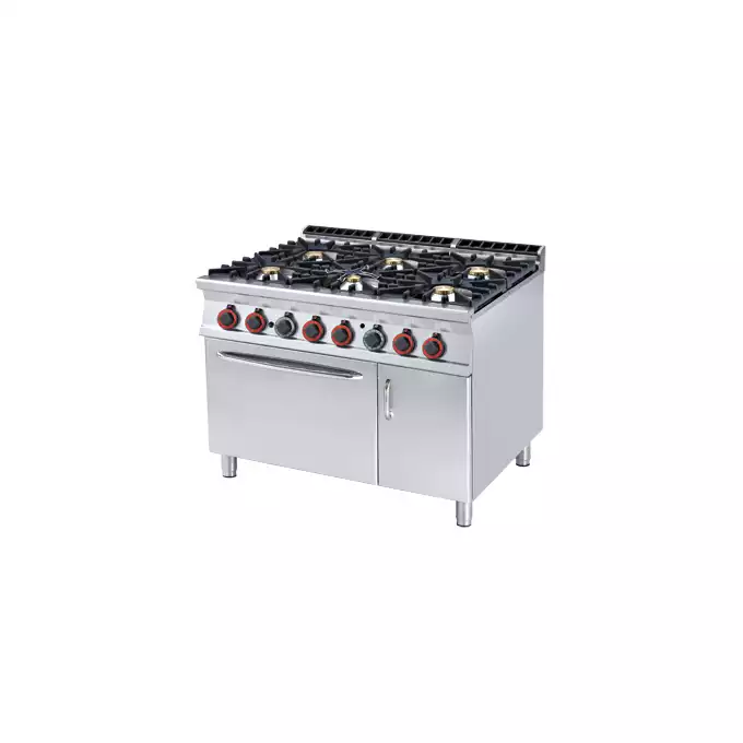 Kuchnia gazowa z piekarnikiem 6-palnikowa linia 900 RM Gastro CF6-912 ...