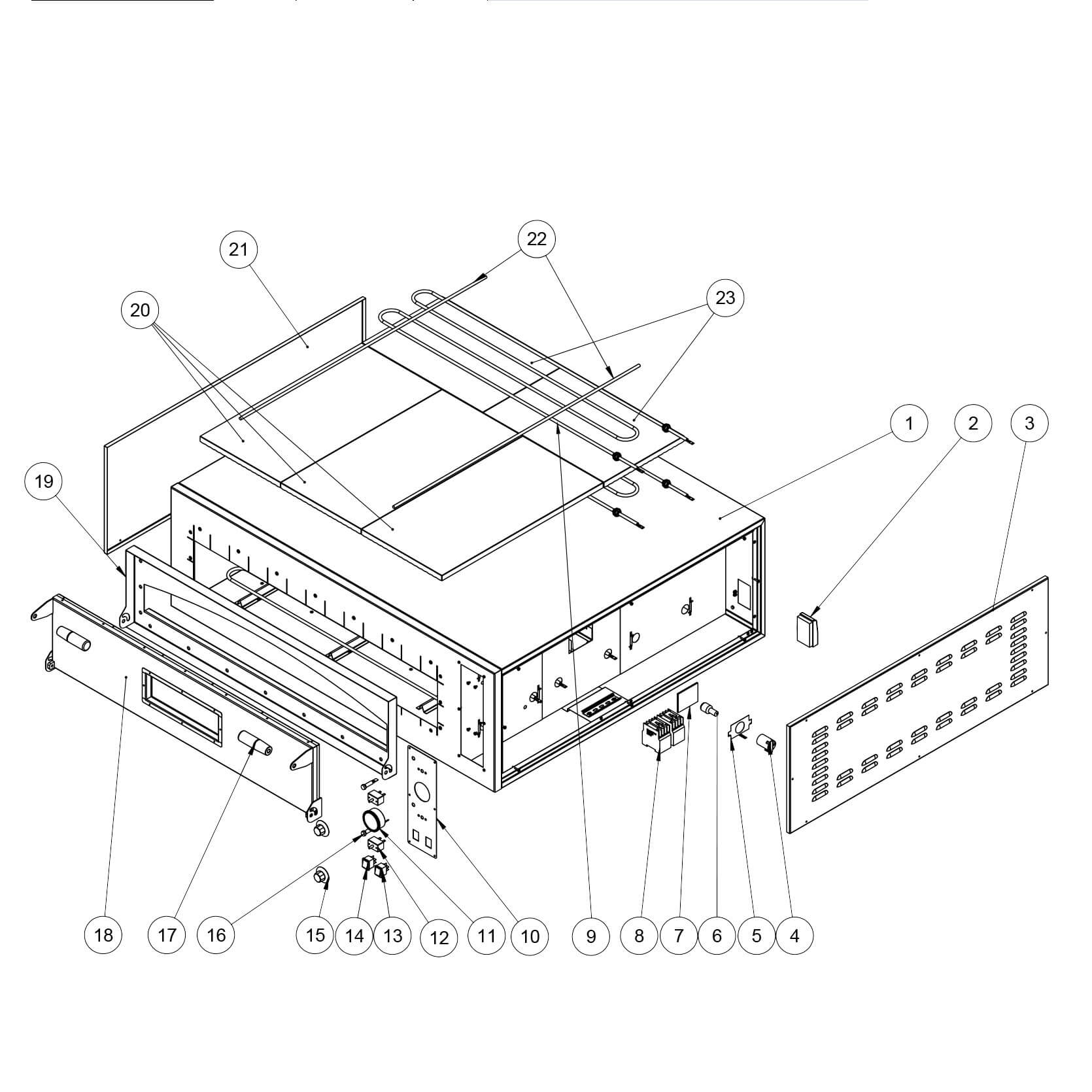 Piec do pizzy gazowy G4 4x30 Stalgast 781040
